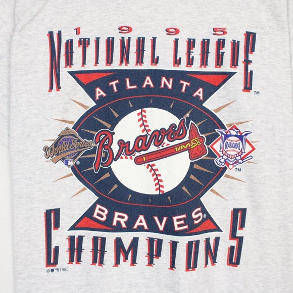 Shirts | Vintage 1995 Atlanta Braves Tee Champions Shirt | Poshmark